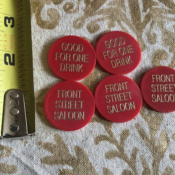 Iowa Drink Token | Accents | Lot Of 5 Drink Tokens Chips Front Street ...
